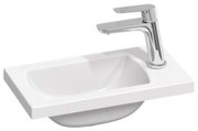 Ravak Classic II - Umývátko 40x22 cm, bez přepadu, otvor pro baterii, bílá XJX01140004
