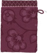 Pip Studio Jasmine Jacquard bavlněná froté žínka tmavě růžová 16x22 cm (Mycí žínka z velmi kvalitního bavlněného froté)