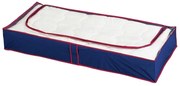 Plastové úložné boxy pod postel v sadě 4 ks 100x45x15 cm Deep Blue – Maximex