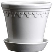Květináč Kobenhavner glazovaný White 25 cm Bergs Potter