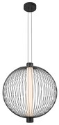 Závěsné svítidlo Kyoto, 1x černé drátěné stínítko, (fi 54cm), b