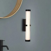 Searchlight 63124-1BK Nástěnné LED svítidlo CLAMP černé 32cm IP44