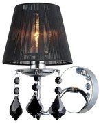 ITALUX MBM-2572/1 BK - Nástěnné svítidlo CORNELIA 1xE14/40W/230V