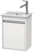 Duravit Ketho - Umyvadlová skříňka 55x40x29 cm, levá, lesklá bílá KT6417L2222