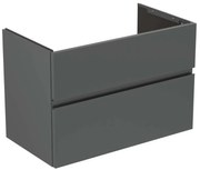 Ideal Standard Finesse - Umyvadlová skříňka, 80x44x55 cm, 2 zásuvky, matný antracit E3387Y2