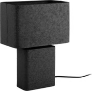 Černá kovová stolní lampa (výška 33 cm) Boaz Recto – Leitmotiv