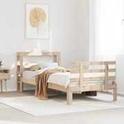 Rám postele s čelem 90 x 190 cm masivní borovice 3306098