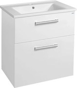 Aqualine Aqualine, VEGA umyvadlová skříňka 62x72, 6x43, 8 cm, 2xzásuvka, bílá, VG063