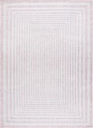 Kusový koberec Sion Sisal Labirinth 22376 pink/ecru – na von aj na doma, 80x150, ružová, chodba / predsieň, Dywany Łuszczów