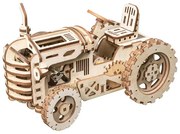 RoboTime 3D dřevěná mechanická skládačka Traktor