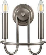 Elstead CAPITOL HILL nástěnné světlo 2x E14 broušený nikl