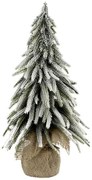 Zasněžený vánoční stromek v jutě Fleur Pine Tree - 35 cm