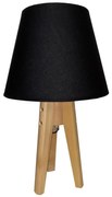 Stolní lampa CONE 1xE27/60W/230V borovice černá