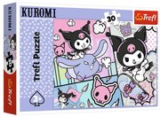 Puzzle Zábava s Kuromi 27x20cm 30 dílků v krabičce 21x14x4cm