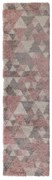 Růžovo-šedý koberec Flair Rugs Nuru, 60 x 230 cm