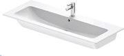 Duravit ME by Starck - Umyvadlo 123x49 cm, s přepadem, otvor pro baterii, DuraShield, bílá 236112AA00