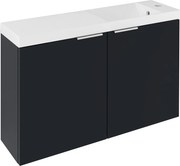 Sapho Sapho, LATUS X umyvadlová skříňka 78,8x50x22cm, antracitový mat, LT110-SET07