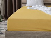 Jersey prostěradlo BASIC žluté 90 x 200 cm