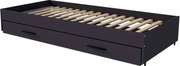 Výsuvná přistýlka k dětské posteli Codo se zásuvkou, antracit