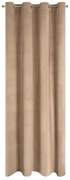 Design 91 Záclona 140x250 Rosa béžová tmavý samet připravená na průchodkách D91