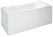 Laufen Solutions - Vana s konstrukcí a L-panelem levým, 170x75 cm, bílá H2235050000001