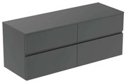 Ideal Standard Finesse - Umyvadlová skříňka, 140x51x56 cm, 4 zásuvky, matný antracit E3441Y2