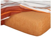 DADKA Froté prostěradlo karamel Rozměr 90x200x20 jednolůžko