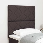 Čelo postele Tmavě hnědá 80 cm textil 3337876