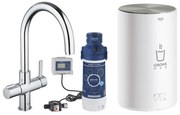 Grohe Red - Dřezová baterie Duo s ohřevem vody a filtrací, zásobník M, chrom 30320000