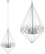 Toolight Diamantová křišťálová závěsná lampa APP767-3CP