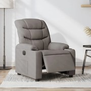 Elektrické polohovací křeslo taupe textil 3206634