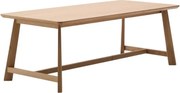 Jídelní stůl s deskou v dubovém dekoru 100x220 cm Idun – Kave Home