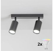 Brilagi - LED Stmívatelné bodové svítidlo SELE 2xGU10/6,5W/230V černá