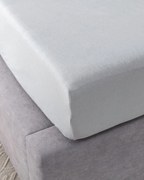 Jersey prostěradlo s gumou Jerry 90x200cm light grey