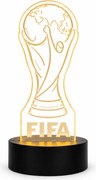 stolní LED světlo, dekorativní, noční, trofej FIFA MS 2026, 19x10x8 cm, plast, více barev, Dekorino LS20260009