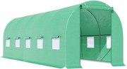 Velaco Zahradní fóliovník TF 07G, 6x3 m, zelený, dvojité dveře