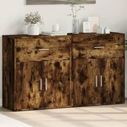 Příborníky 2 ks kouřový dub 60 x 31 x 70 cm kompozitní dřevo 3276550