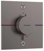 Hansgrohe ShowerSelect Comfort - Termostatická baterie pod omítku, pro 2 spotřebiče, kartáčovaný černý chrom 15572340