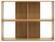 Modulární policový systém v dekoru dubu v přírodní barvě 2 ks 101x76 cm Litto – Kave Home