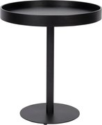 Kulatý odkládací stolek s deskou v dubovém dekoru ø 40 cm Yuri S – White Label