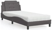 Rám postele bez matrace Zadar šedá 80 x 200 cm umělá kůže 3208827