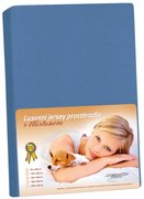 Bellatex prostěradlo jersey LUX  Tmavě modrá rozměr 90x200 cm