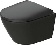 Duravit D-Neo - Závěsné WC, Rimless, DuraShield, antracit 258809AD00