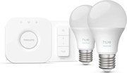 Philips Hue Essential - Chytrá sada se 2 žárovkami, můstkem Bridge a ovladačem 929004235410