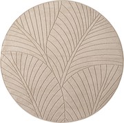 Béžový kulatý vnitřní a venkovní koberec ø 80 cm Nova 1203 – Ayyildiz Carpets