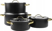 Sada 4 hliníkových hrnců Hanys 1,9L 2,7L 4,7L 7,5L Non-stick