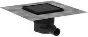 Hansgrohe RainDrain Brilliance - Podlahová vpust, 15x15 cm, matná černá 56251670