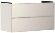 Hansgrohe Xevolos E - Umyvadlová skříňka 98x58x48 cm, 2 zásuvky, matná béžová/metalická béžová 54182790