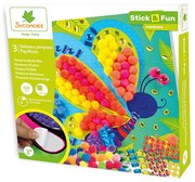 Stick & Fun - zdobení bambulkami - motýlci