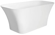 Besco Volně stojící vana z litého mramoru Assos 160x70 Barva: Bílá, Rozměry (cm): 160x70, Typ a barva výpustě: Click-Clack standard, chrom
